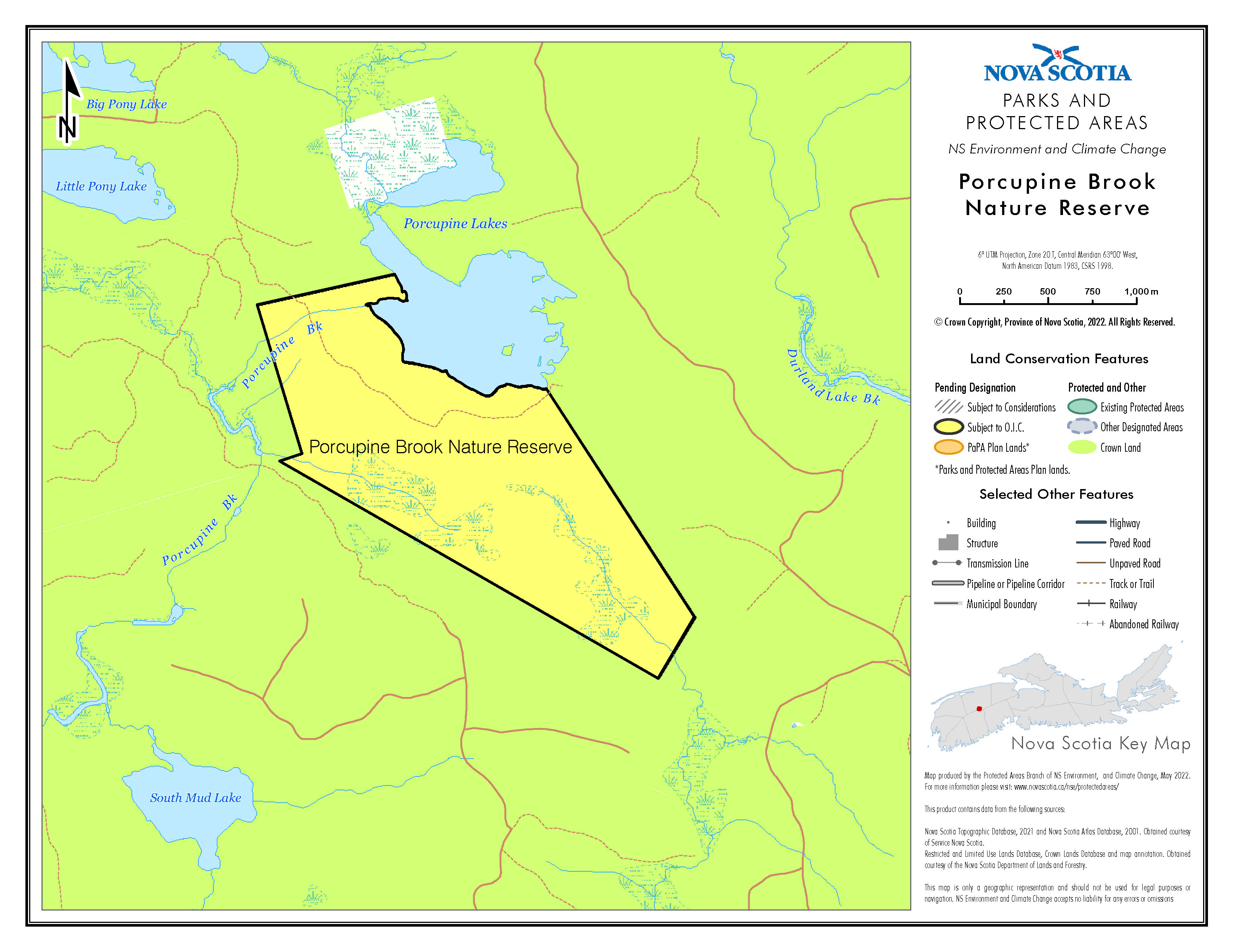 Porcupine Brook Nature Reserve Designation - Special Places Protection ...